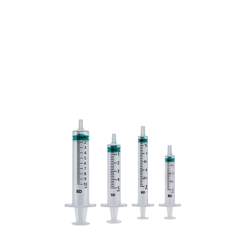 Jeringa de 3 Piezas o cuerpos "BD Emerald" Tamaño 2ml Formato FV 100 ud.